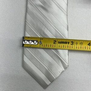 Express | Accessories | New Express White Silk Striped Mens Tie | Poshmark